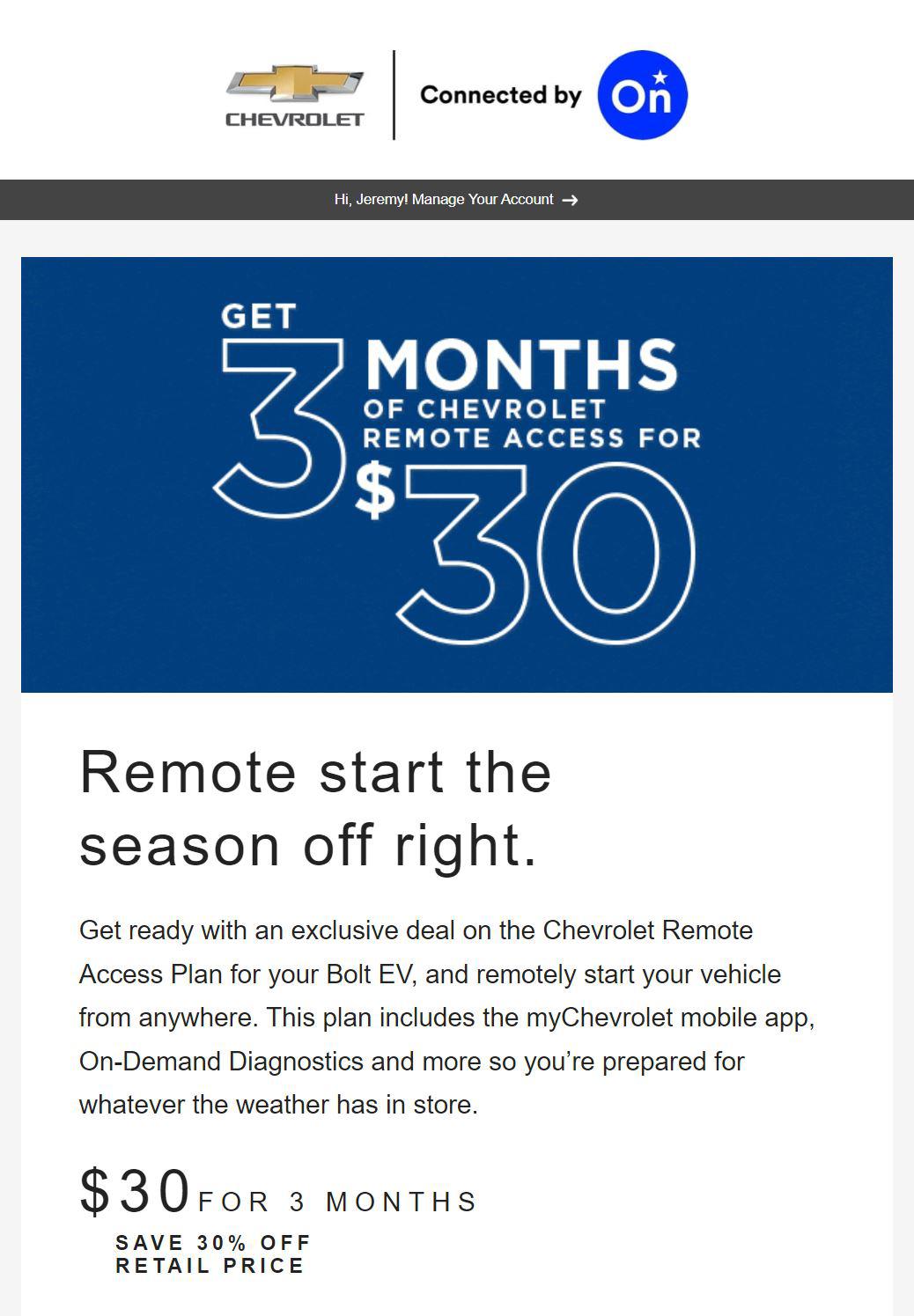 Cheapest Onstar plan