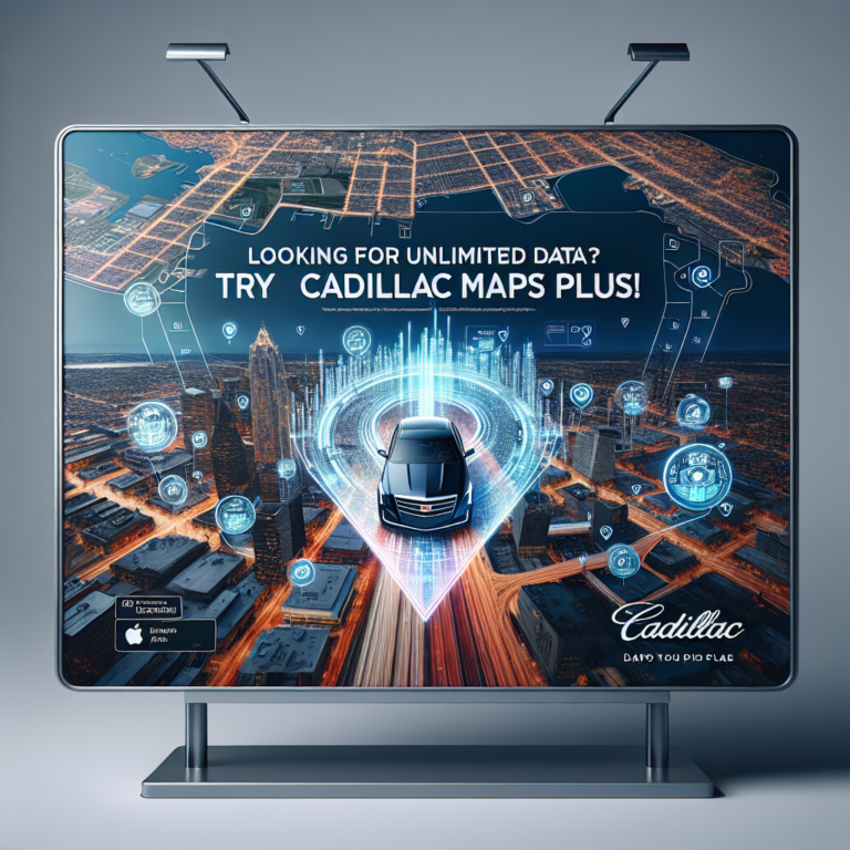 Looking for Unlimited Data Try Cadillac Maps Plus!